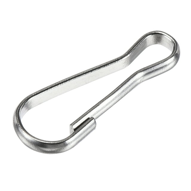 Uxcell Spring Hooks Snap Clip Hooks 25x9.5x2mm 304 Stainless Steel ...