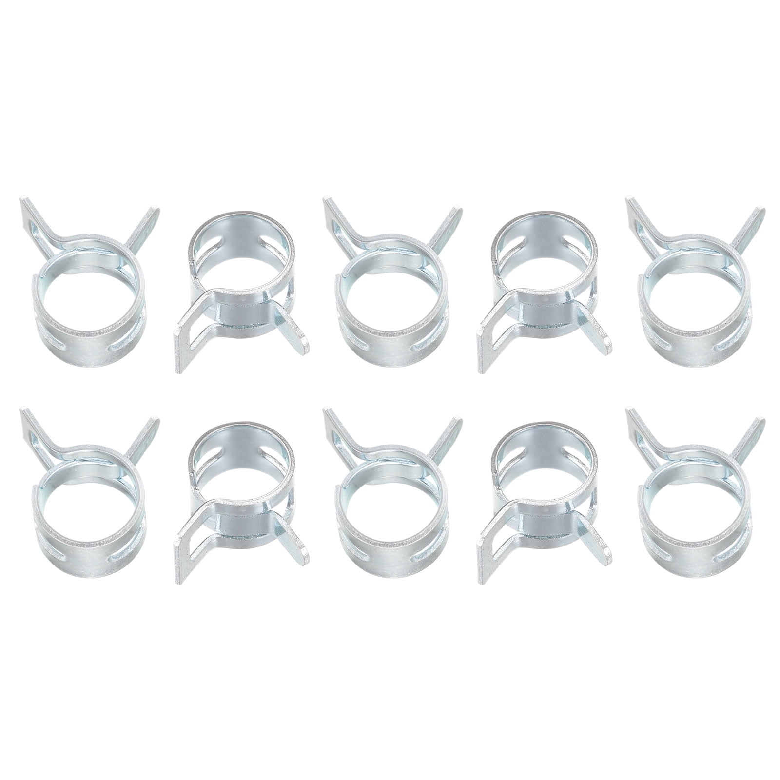 Uxcell Spring Hose Clamp, 65Mn Steel 10mm Low Pressure Air Clip Clamps ...