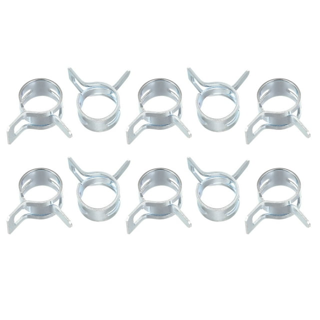 Uxcell Spring Hose Clamp, 65Mn Steel 11mm Low Pressure Air Clip Clamps ...