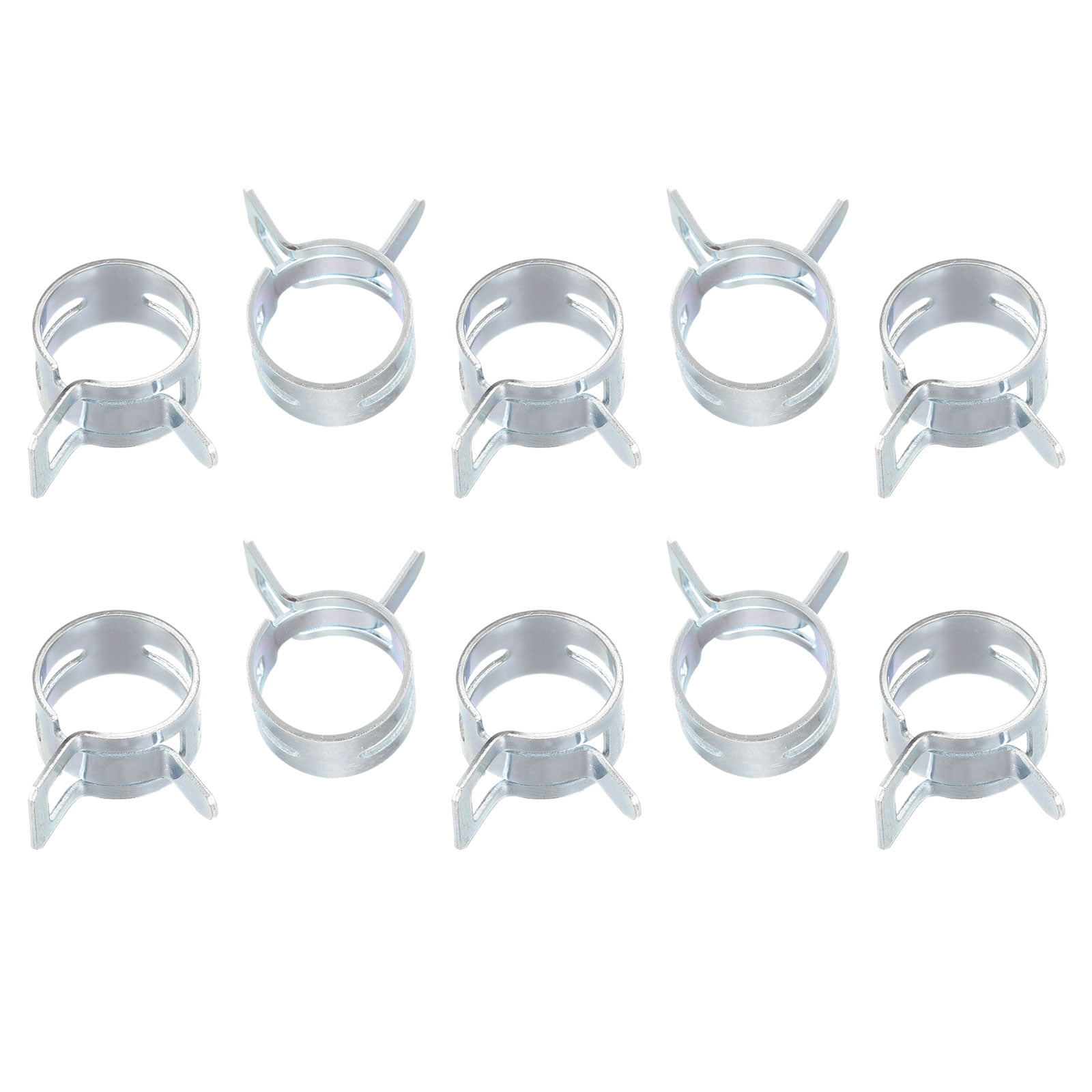Uxcell Spring Hose Clamp, 65Mn Steel 15mm Low Pressure Air Clip Clamps ...