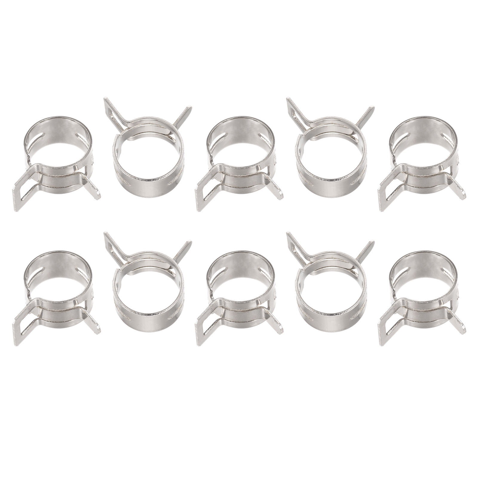 Uxcell Spring Hose Clamp, 65Mn Steel 18mm Low Pressure Air Clip Clamps ...
