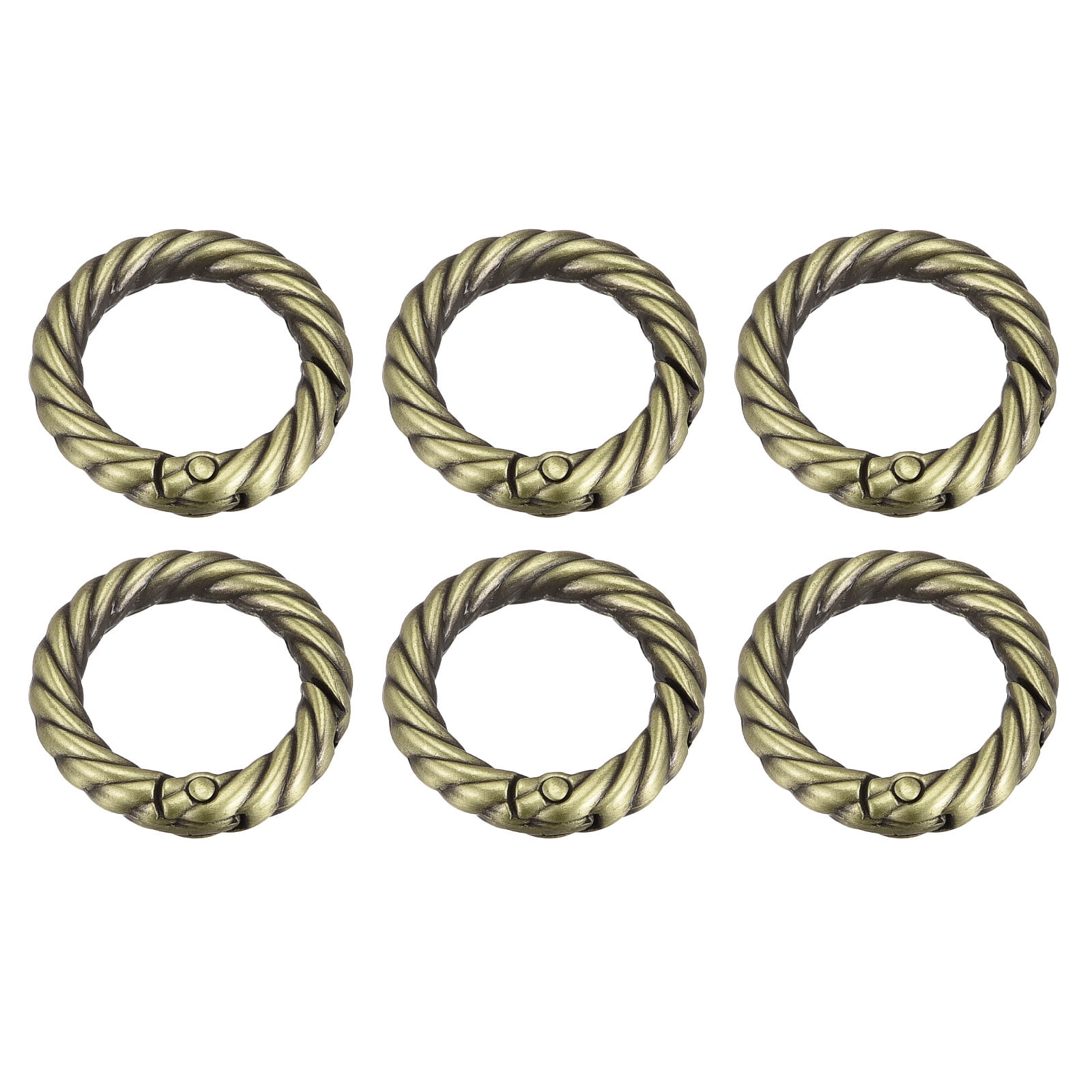 Uxcell Spring O Ring Buckles Clips, 6Pack 29mm Spring Snap Clip Hook ...