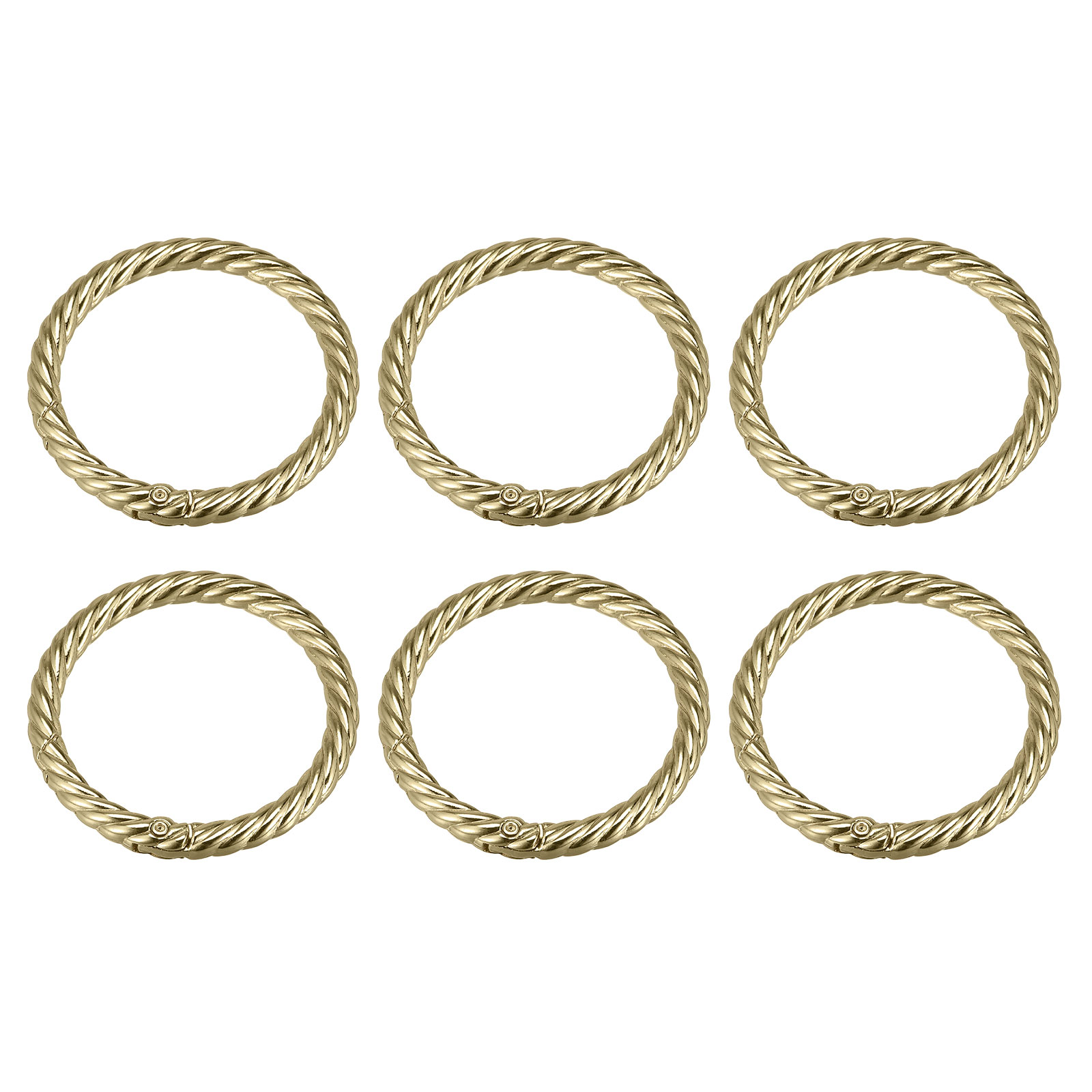 Uxcell Spring O Ring Buckles Clips, 6Pack 47mm Spring Snap Clip Hook ...