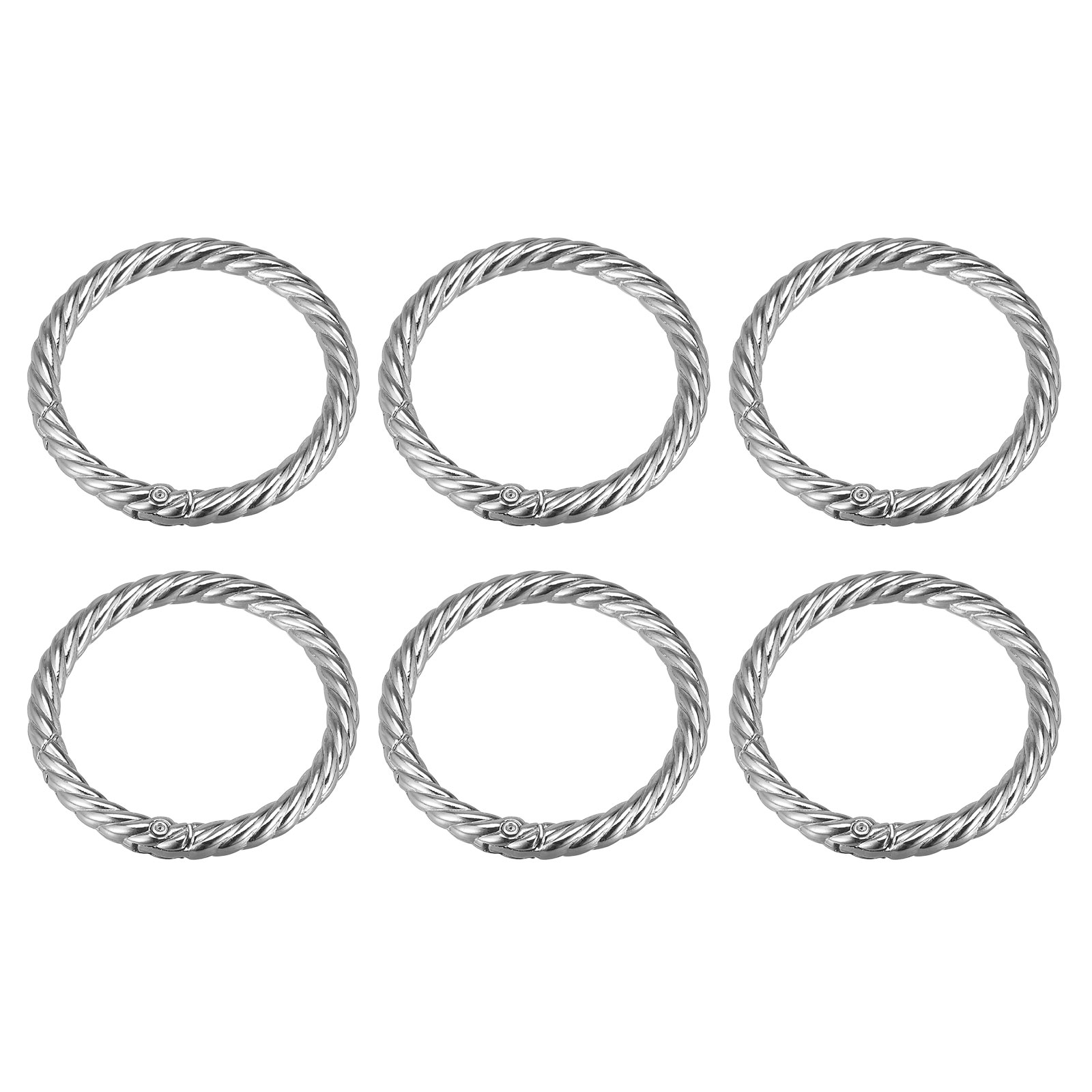 Uxcell Spring O Ring Buckles Clips, 6Pack 47mm Spring Snap Clip Hook ...