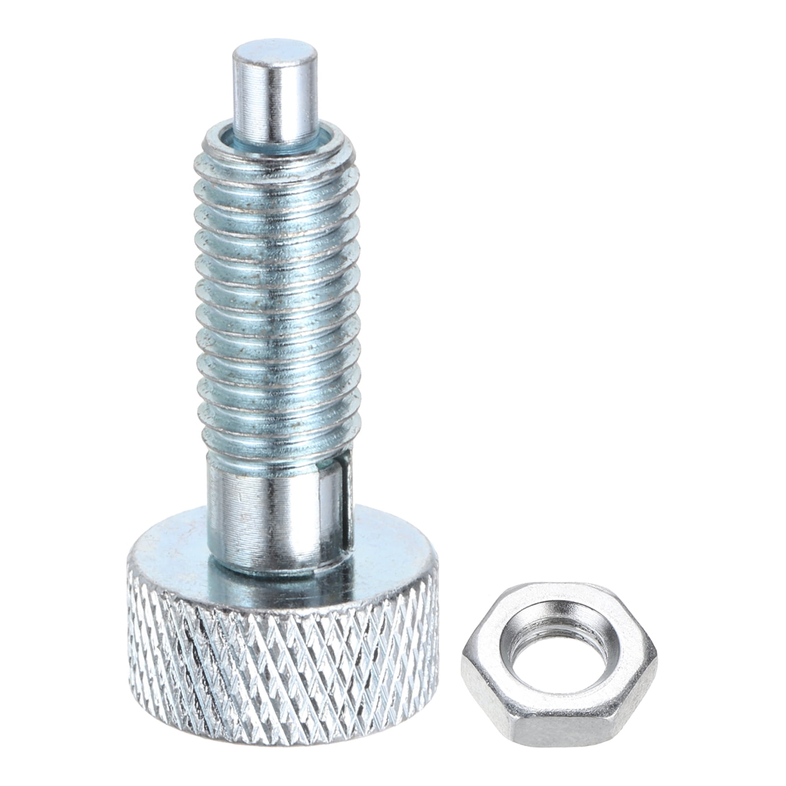 Uxcell Spring Plunger M8x1.25 Thread Size Pin Dia.3mm Knurled Handle ...
