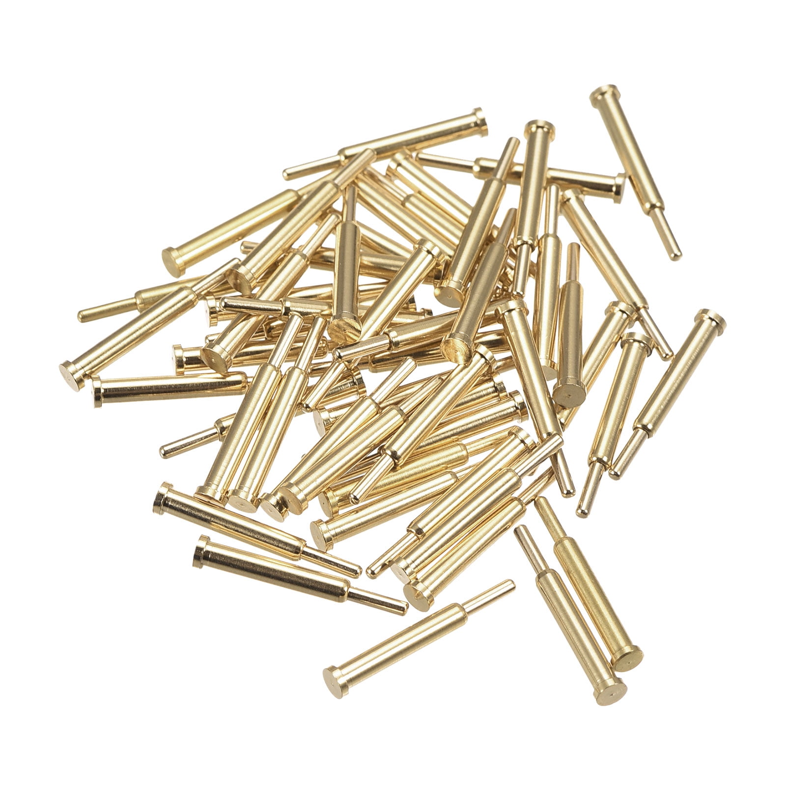 Uxcell Spring Test Probe Pin 50pcs 0.9mm Tip 12.5mm Height 2.5mm Full ...