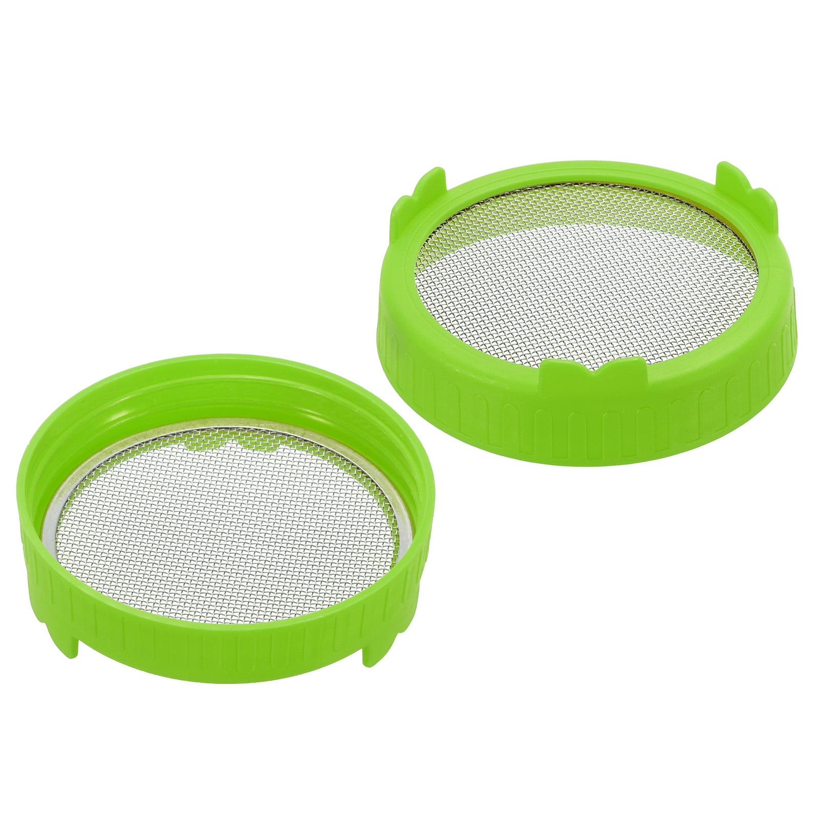 Uxcell Sprouting Lids, 2 Pcs 86mm Strainer Lids with Stainless Steel ...