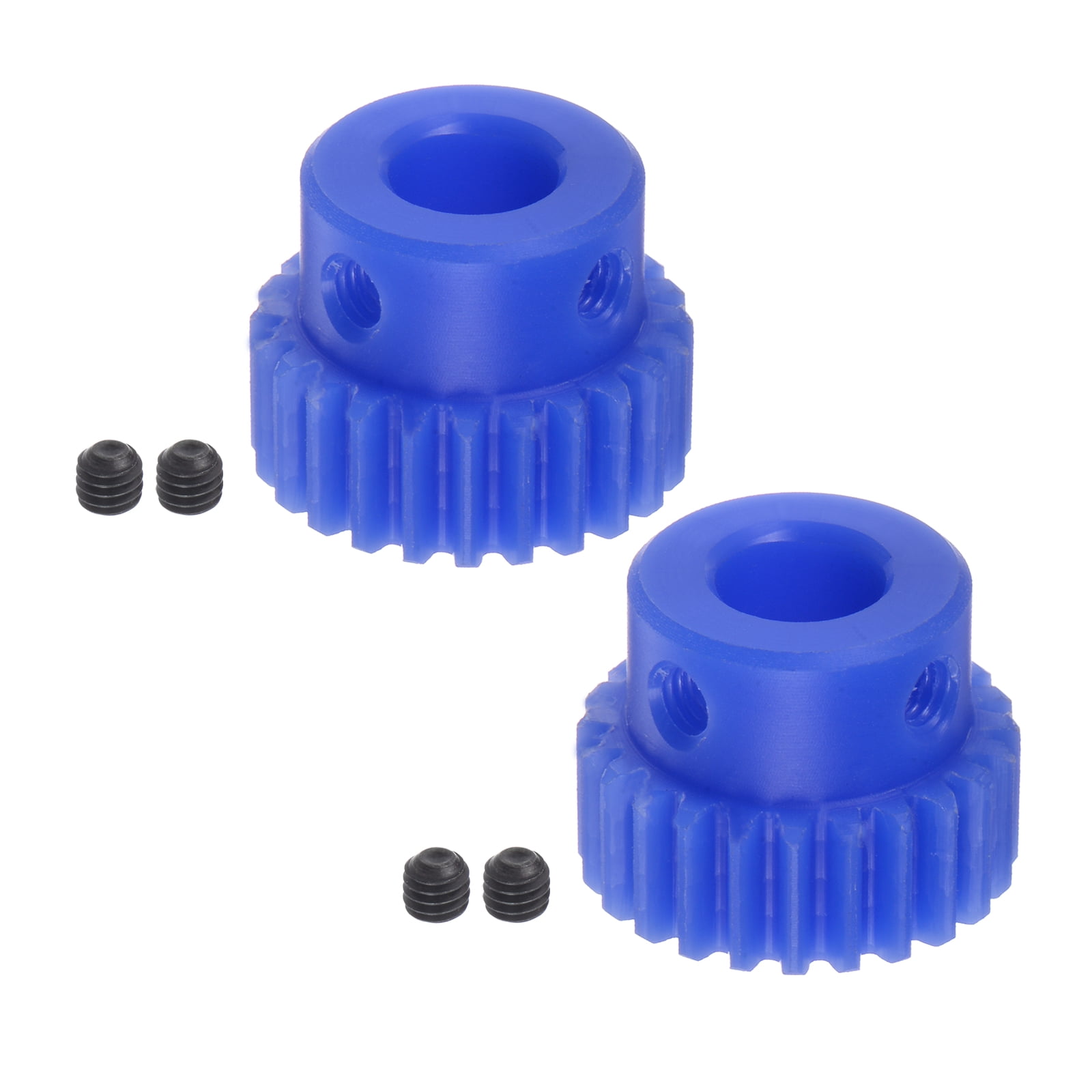 Uxcell Spur Gear 6mm Inner Hole Pinion Gear 24T Mod 1 Plastic Motor ...