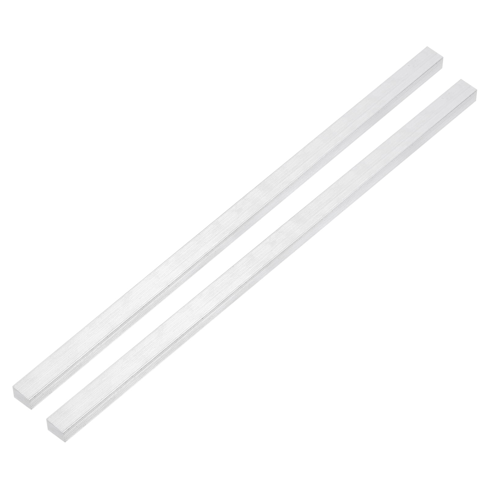 Uxcell Square 6063 Aluminum Flat Bar, 2Pack 3/16" Thickness 3/8" Width ...