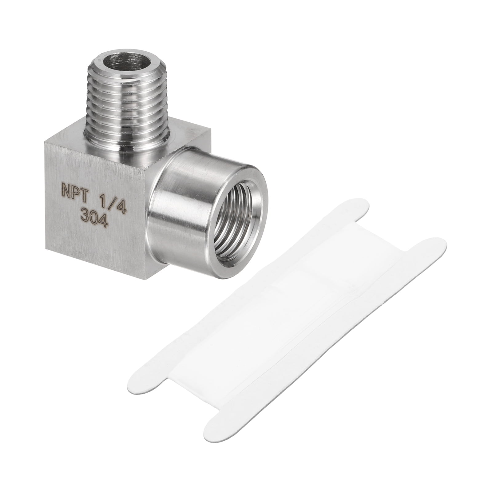 Uxcell Square 90 Degree Barstock Street Elbow 1/4 Inch NPT Male to 1/4 ...