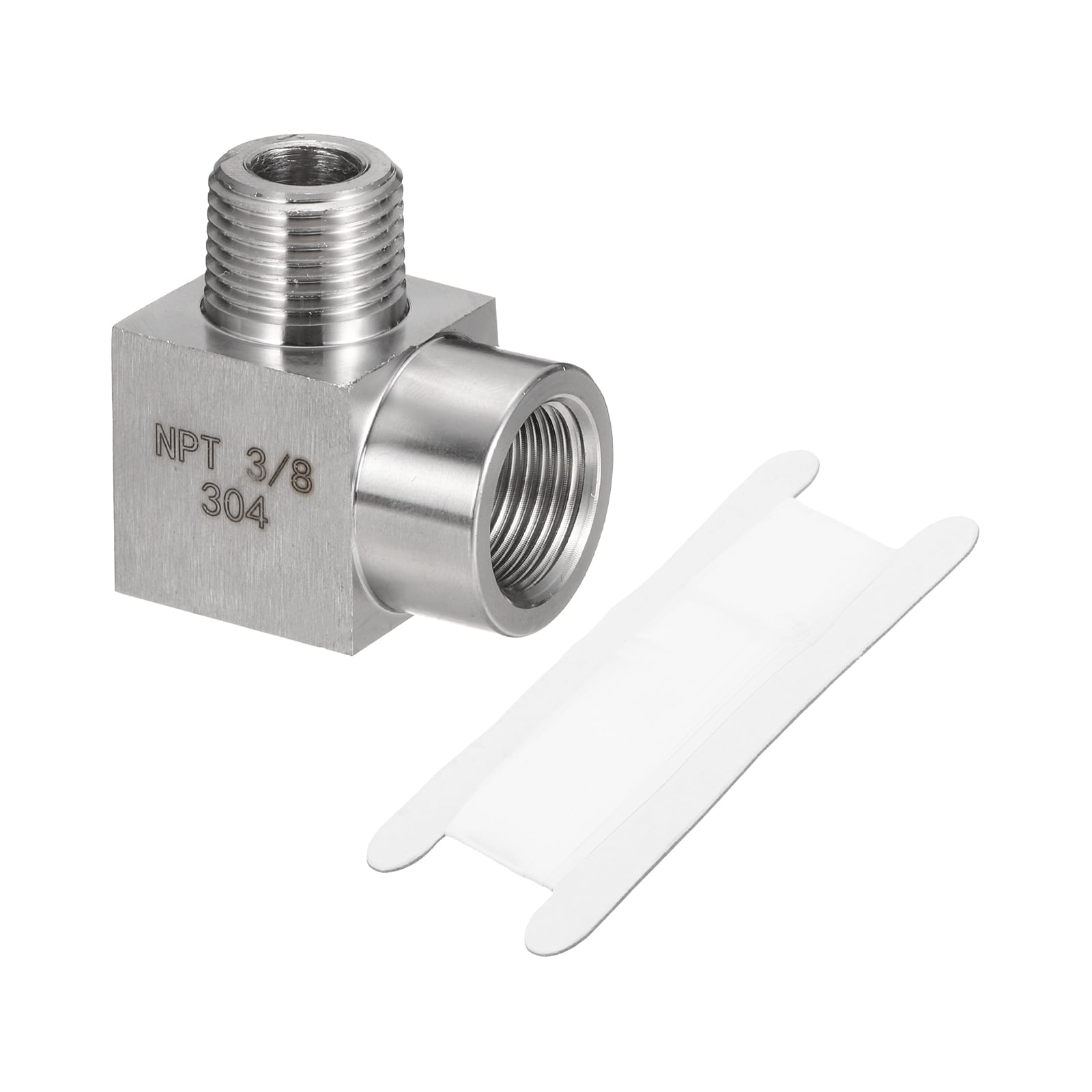 Uxcell Square 90 Degree Barstock Street Elbow 3/8 Inch NPT Male to 3/8 ...