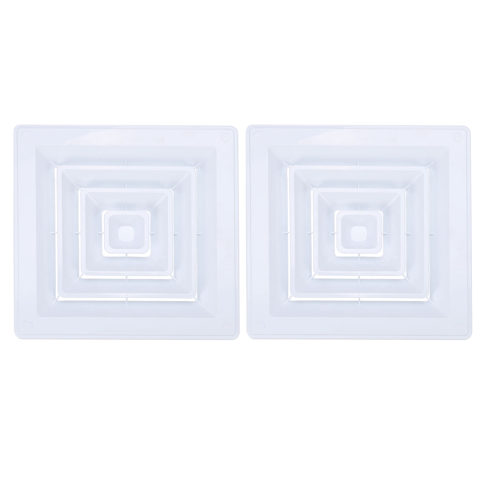 Uxcell Square Air Vent Cover 10 x 10 inch, 2pcs Plastic Air Return ...