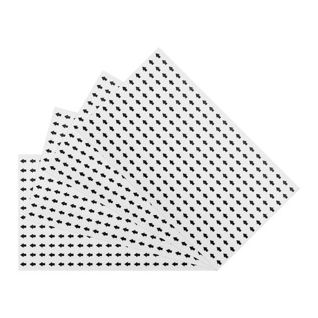 Uxcell Square Arrow Shape Stickers Labels Color Coded 0.4Inch Black ...