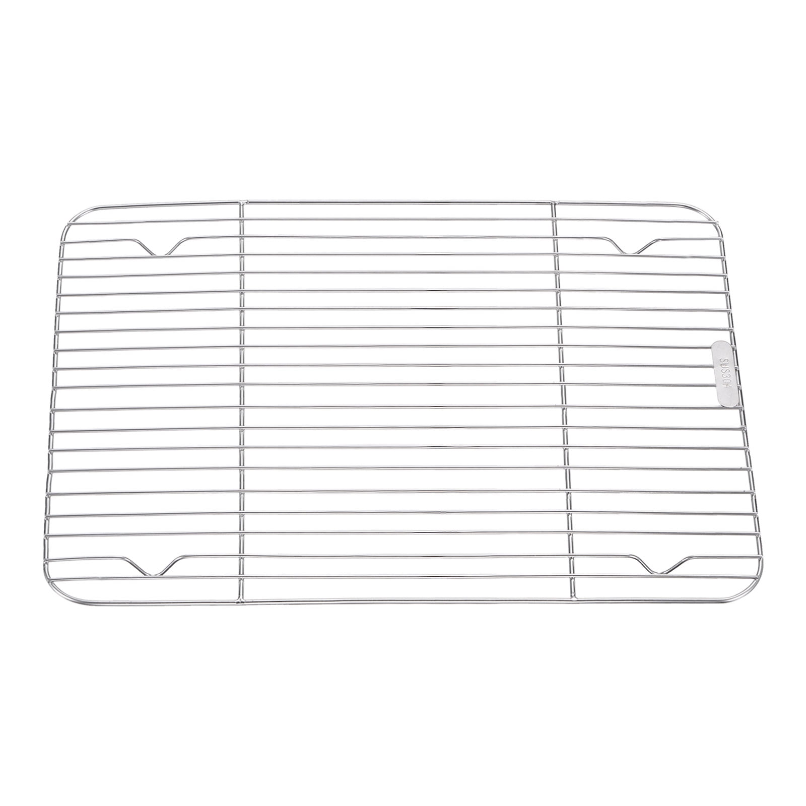 Uxcell Square BBQ Grill Net 15.4" x 11" 304 Stainless Steel Cooling ...