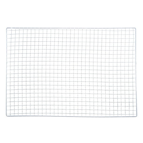 Uxcell Square BBQ Grill Net 16.1"x22" Galvanized Iron Barbecue Mesh Mat ...