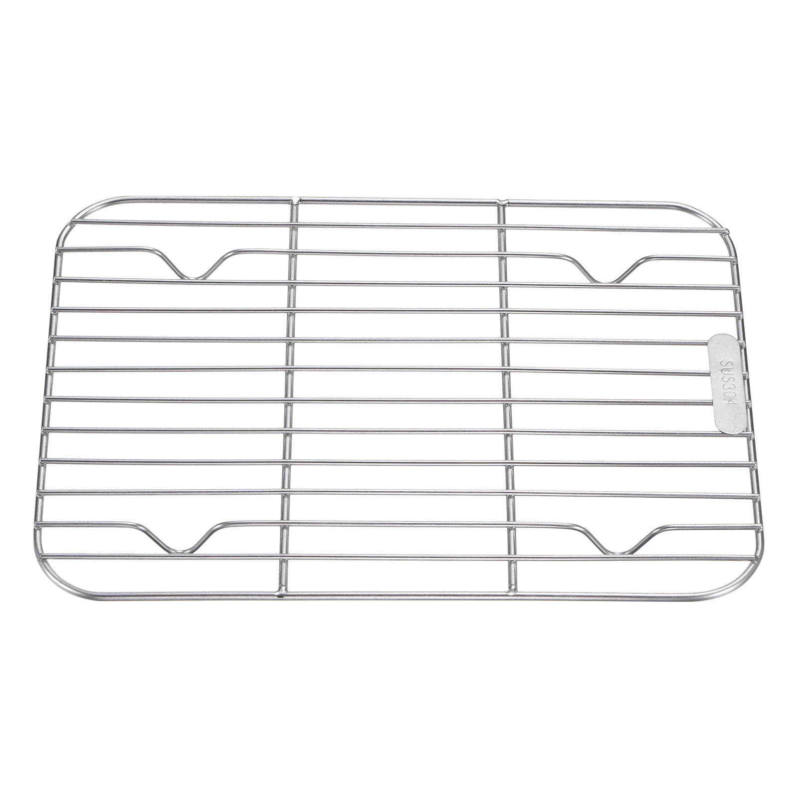 Uxcell Square BBQ Grill Net 8.7" x 6.3" 304 Stainless Steel Cooling ...