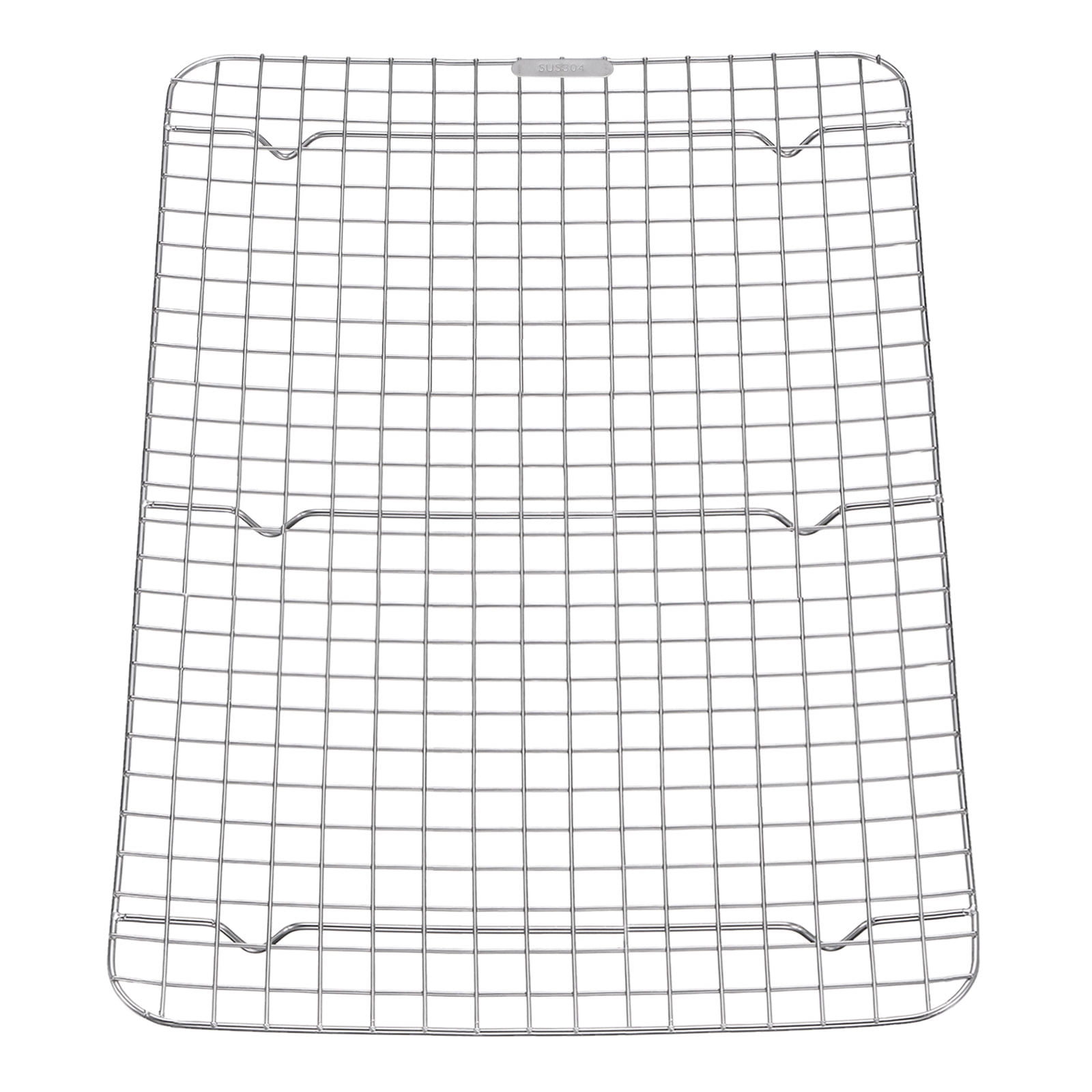 Uxcell Square BBQ Mesh Grill 16.5" x 11.4" 304 Stainless Steel Cooling ...