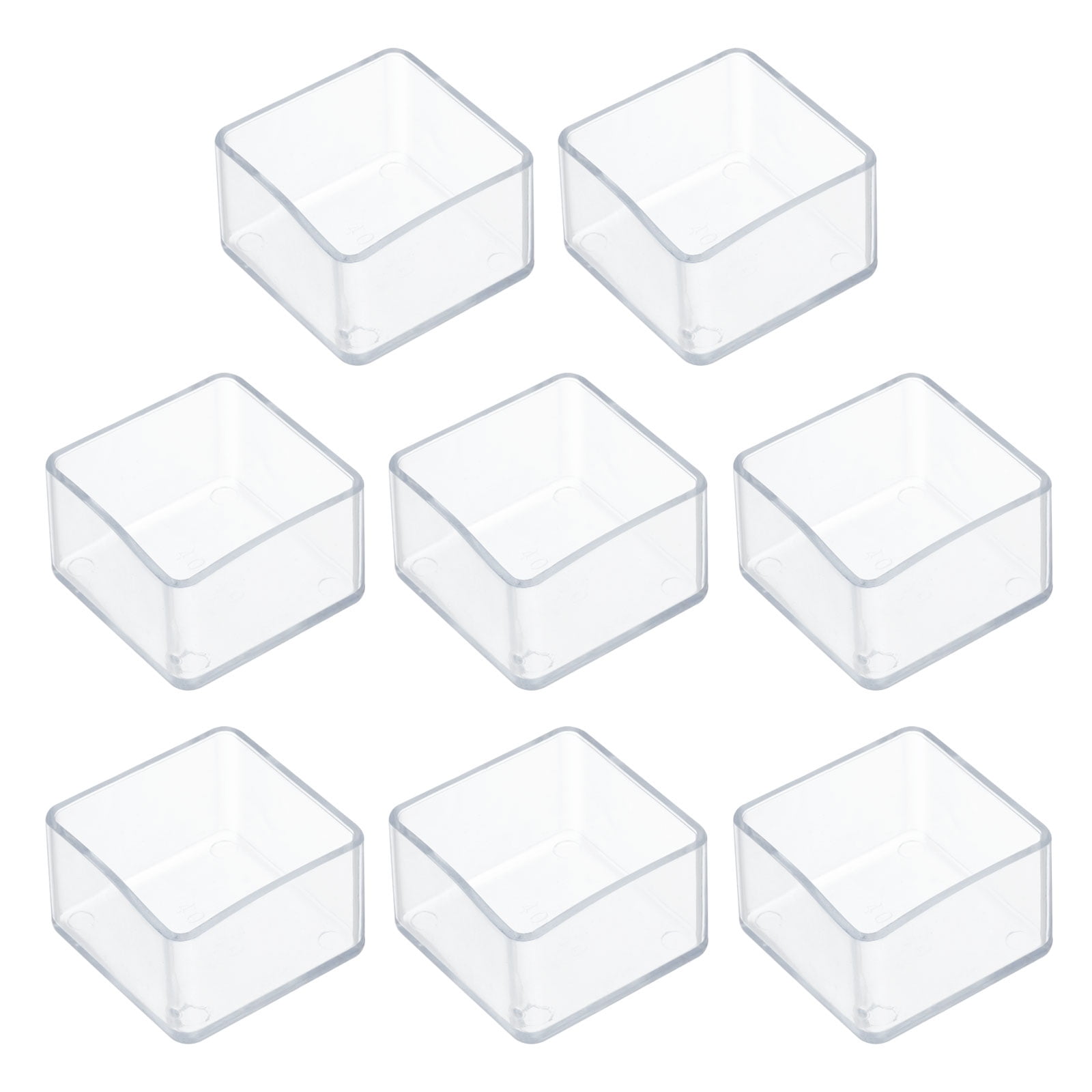 Uxcell Square Chair Leg Caps 40 x 40mm Floor Protectors Anti-Slip EU ...