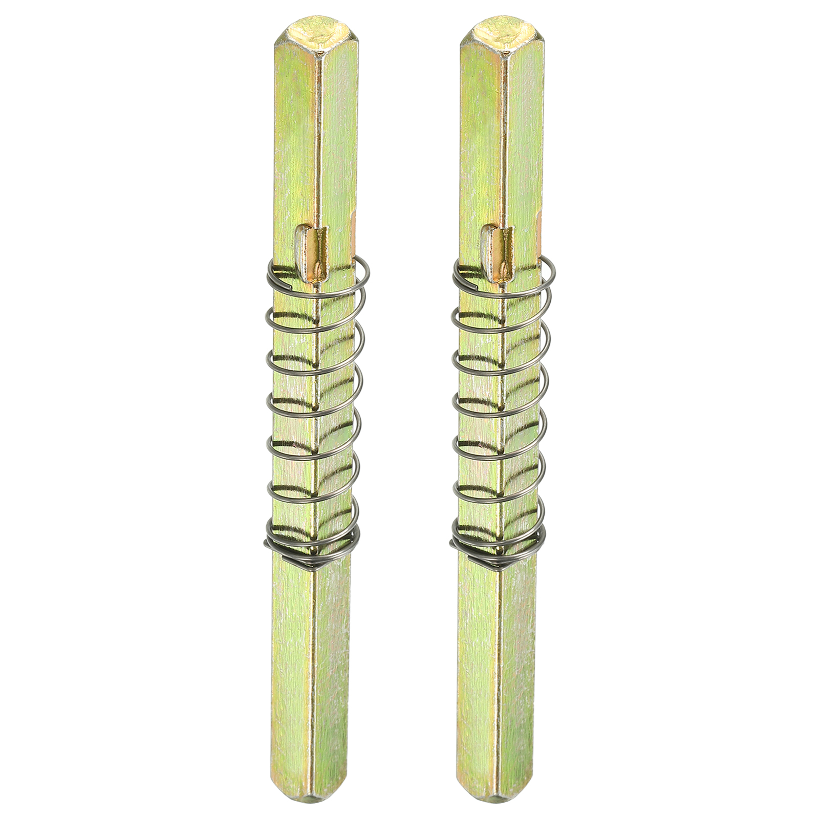 Uxcell Square Door Knob Spindle 110x8mm with Compression Spring, 2 Pack ...