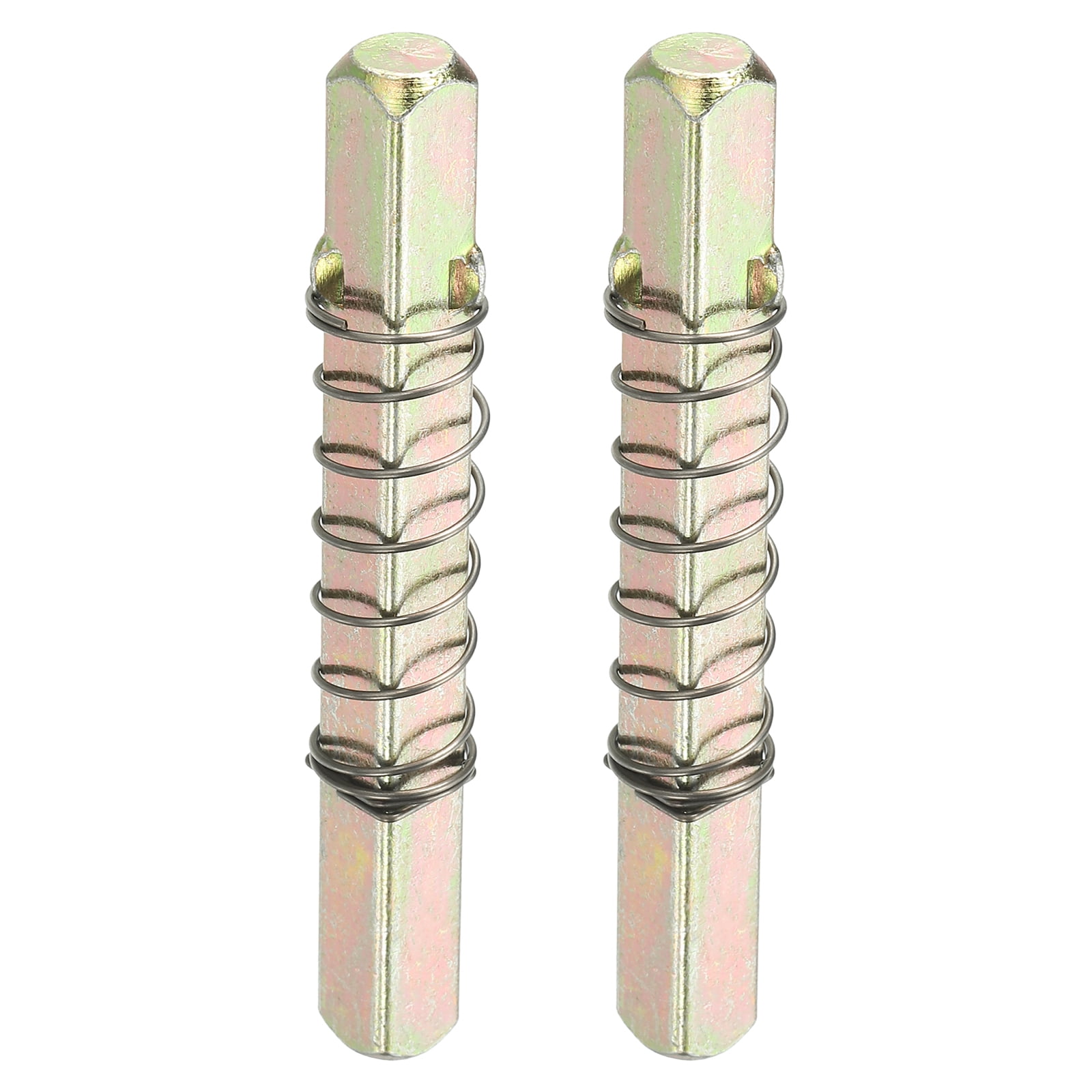 Uxcell Square Door Knob Spindle 80x8mm with Compression Spring, 2 Pack ...