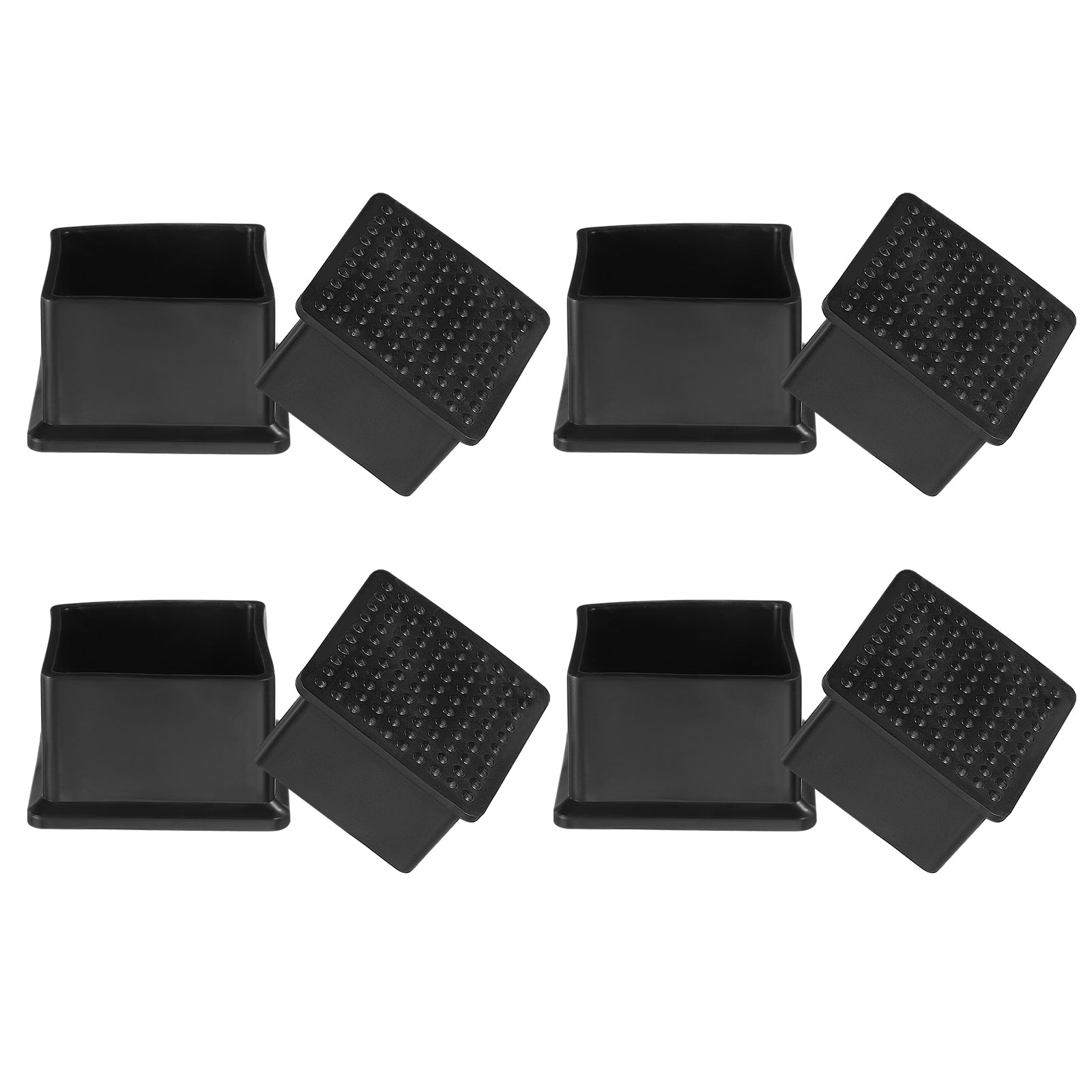 Uxcell Square Plastic Hole Plugs, Tubing Insert End Cap for Rectangle ...