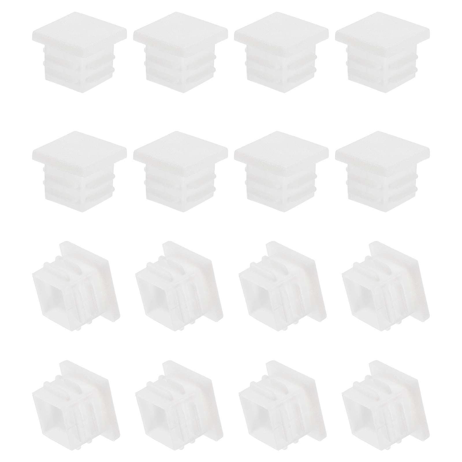 Uxcell Square Plastic Plug, 16 Pcs 3/4 Inch/19mm Tubing Insert End Caps ...
