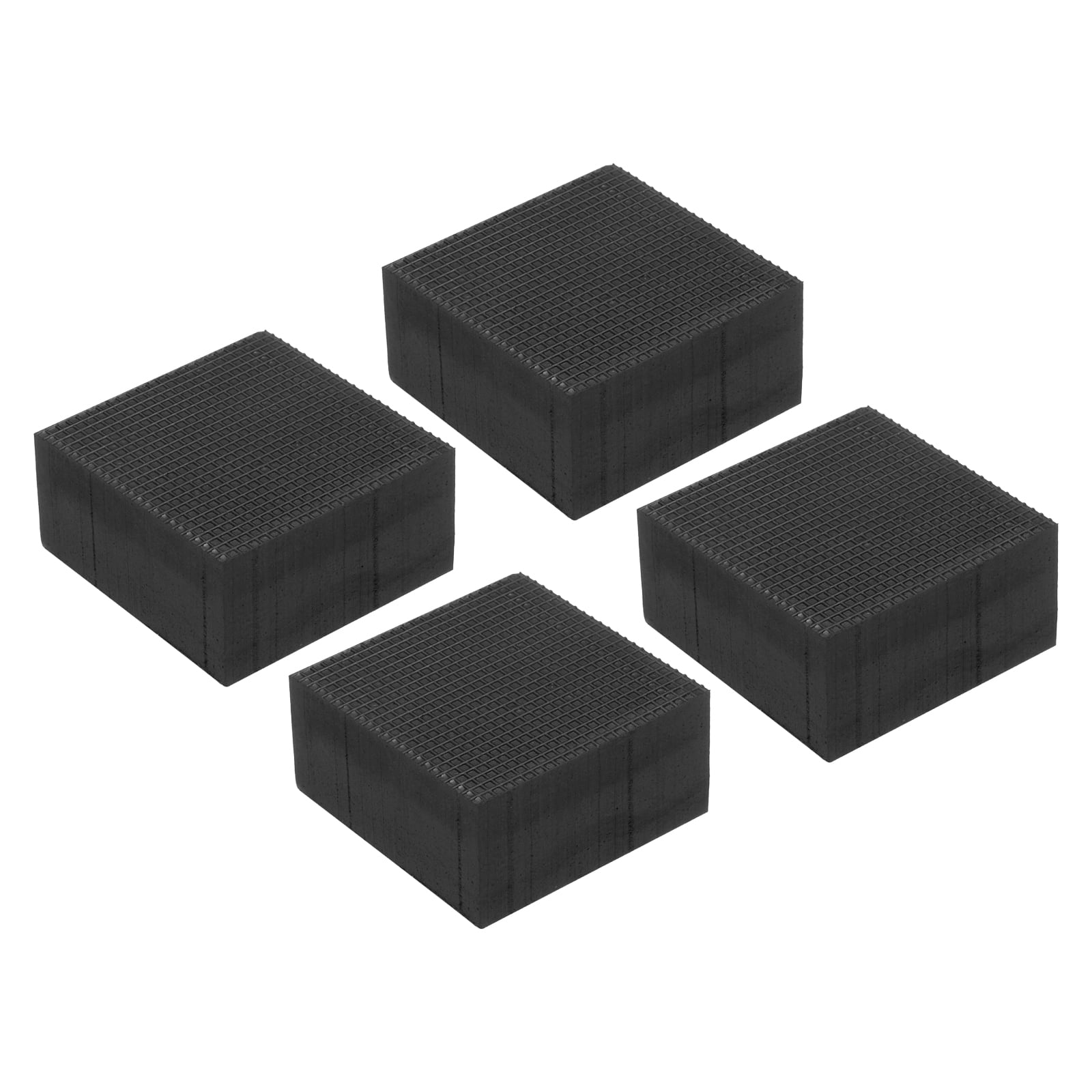 Uxcell Square Rubber Anti-Vibration Pads 1.97" x 1.97" x 1", Black 4Pcs ...