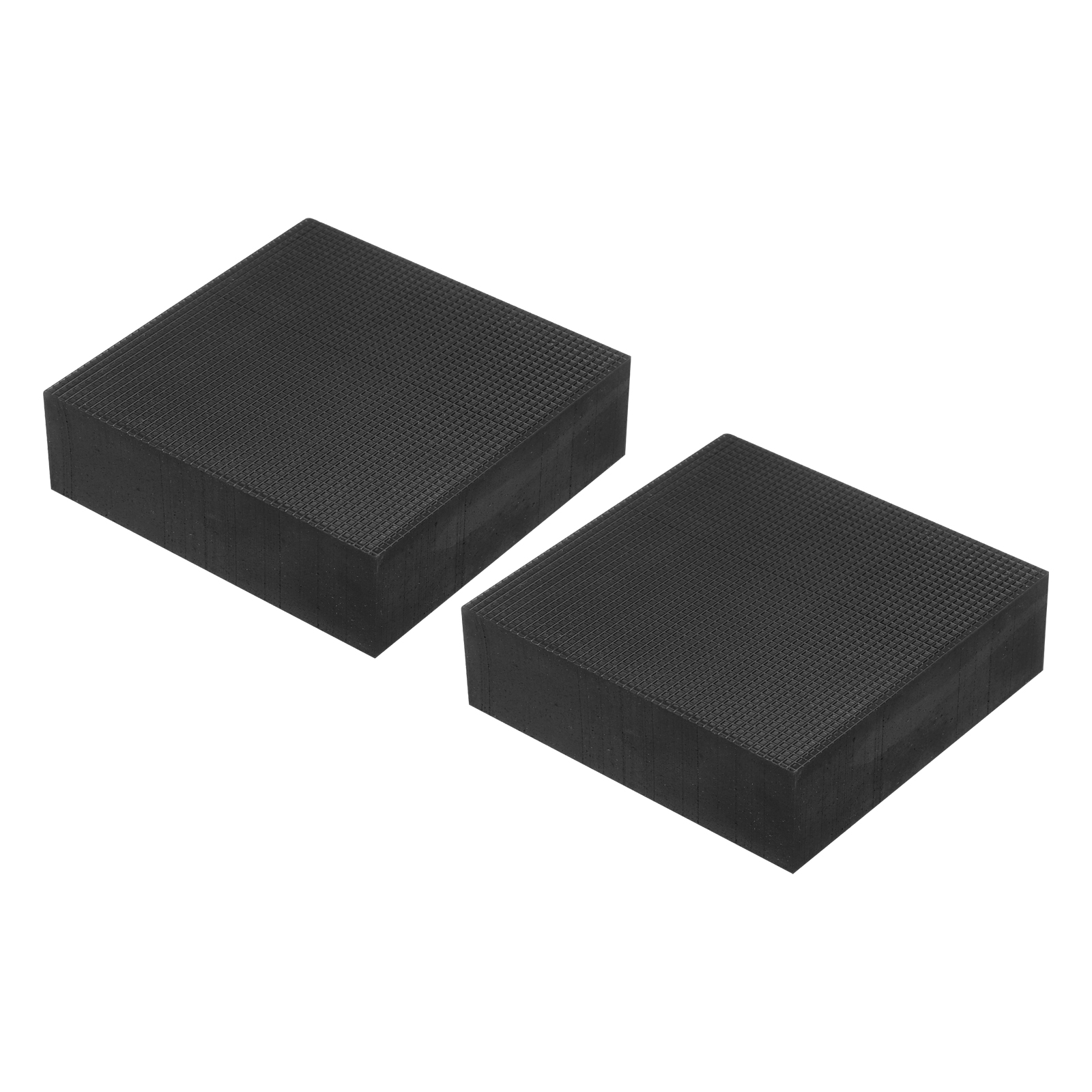 Uxcell Square Rubber Anti-Vibration Pads 3.94" x 3.94" x 1.2", Black ...