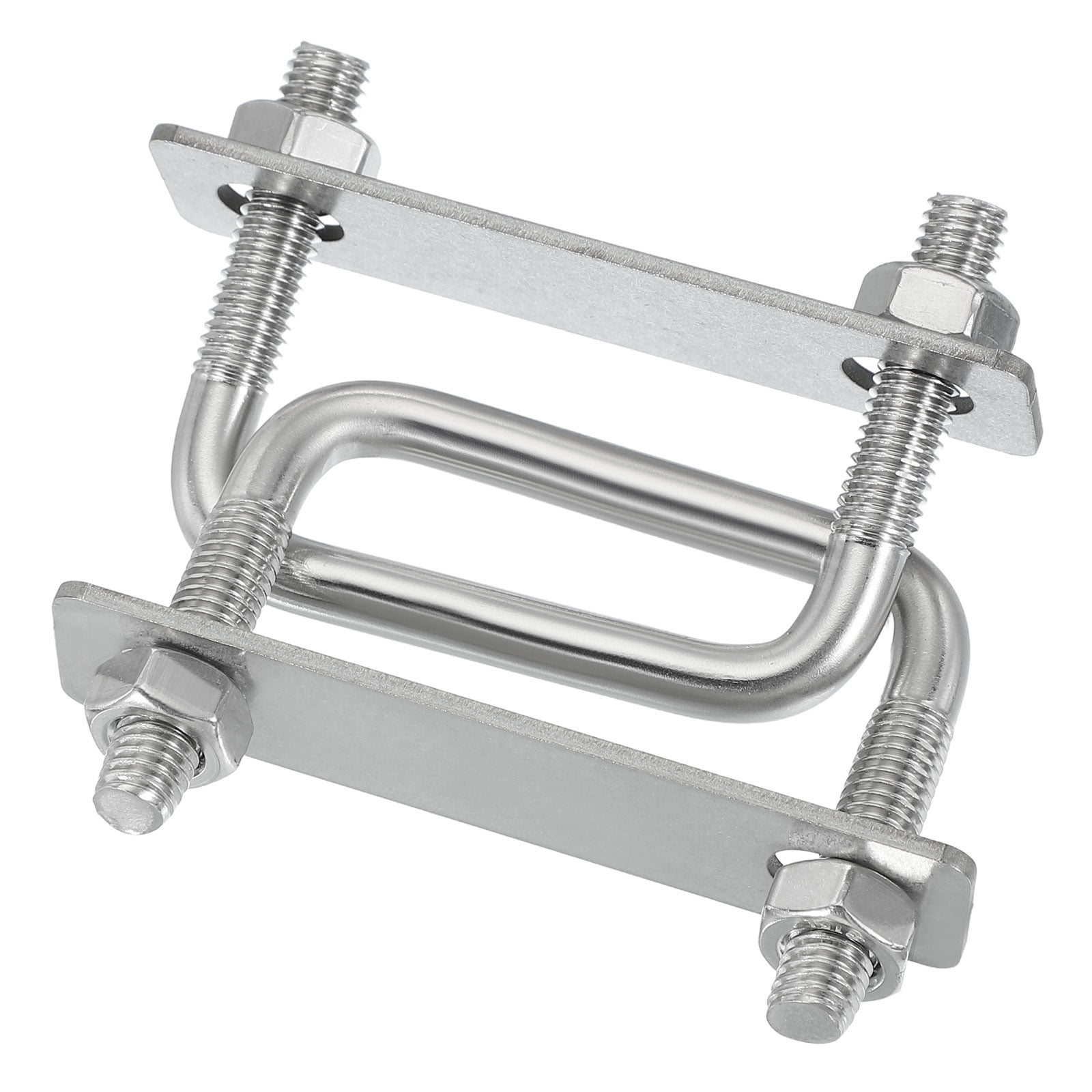 Uxcell Square U-Bolts, Square Bend U-Bolt Stainless Steel Pole U Bolt ...
