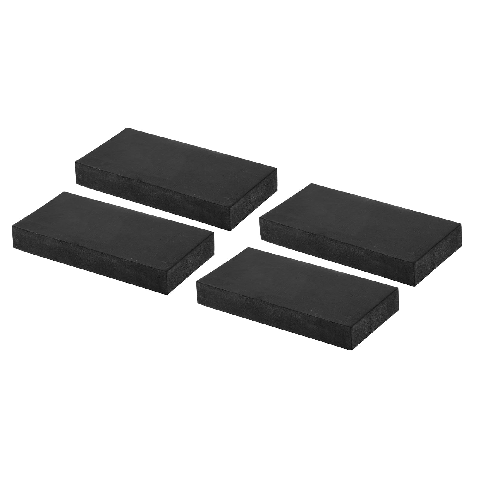 Uxcell Square Vibration Isolation Mats 3.94 " x 1.97 " x 0.6", Black ...