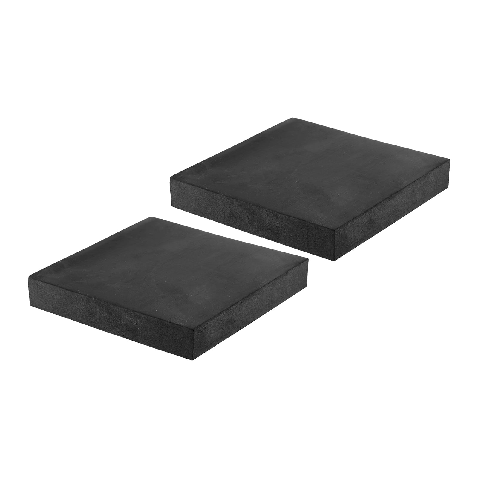 Uxcell Square Vibration Isolation Mats 5.91 " x 5.91 " x 1", Black 2Pcs ...