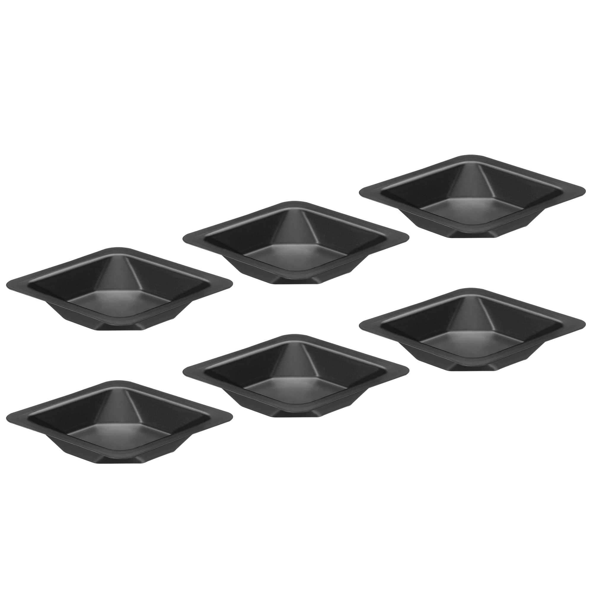 Uxcell Square Weigh Boats Small Scale Trays Powder Dispenser, Black 10 ...