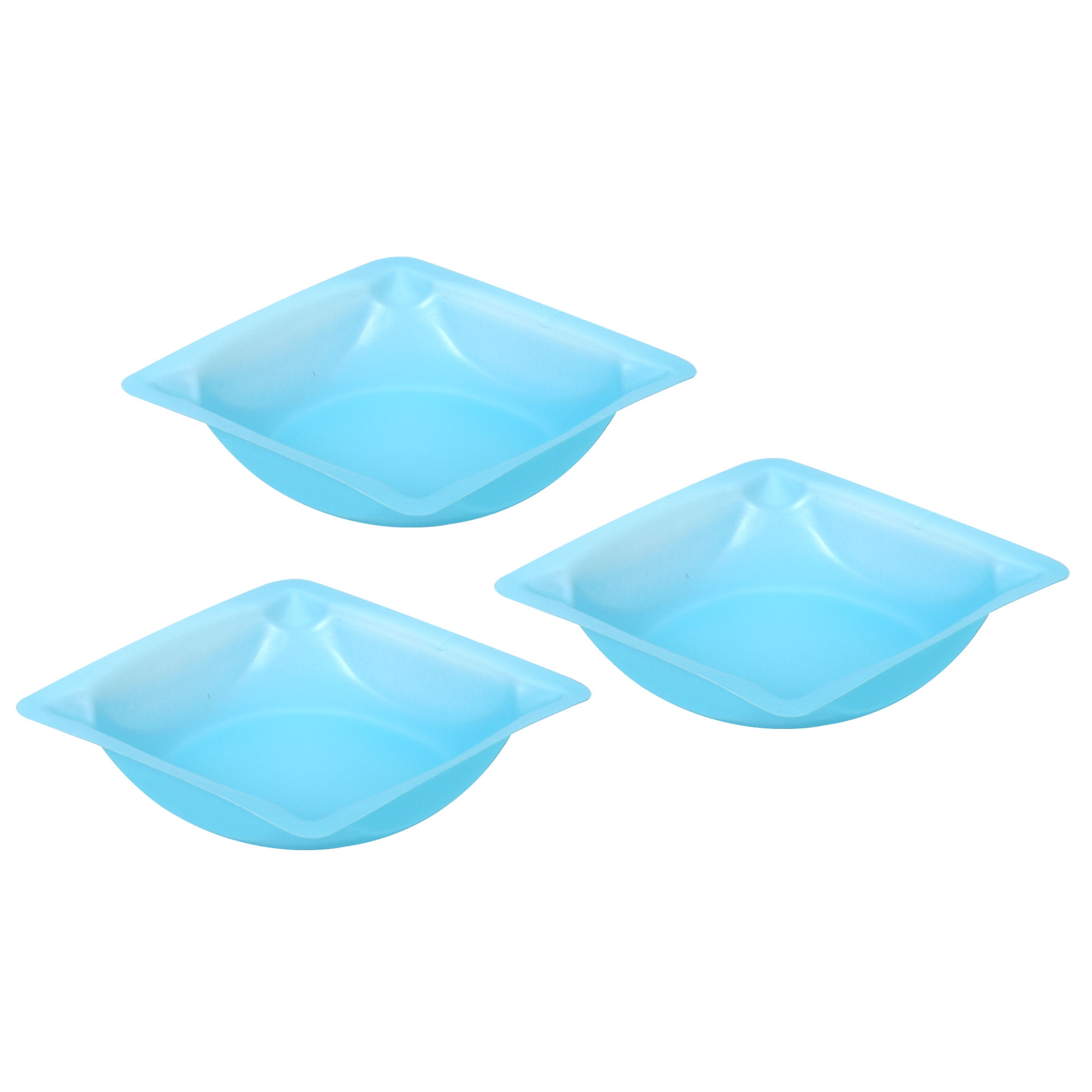 Uxcell Square Weigh Boats Small Scale Trays Powder Dispenser, Blue 3 ...