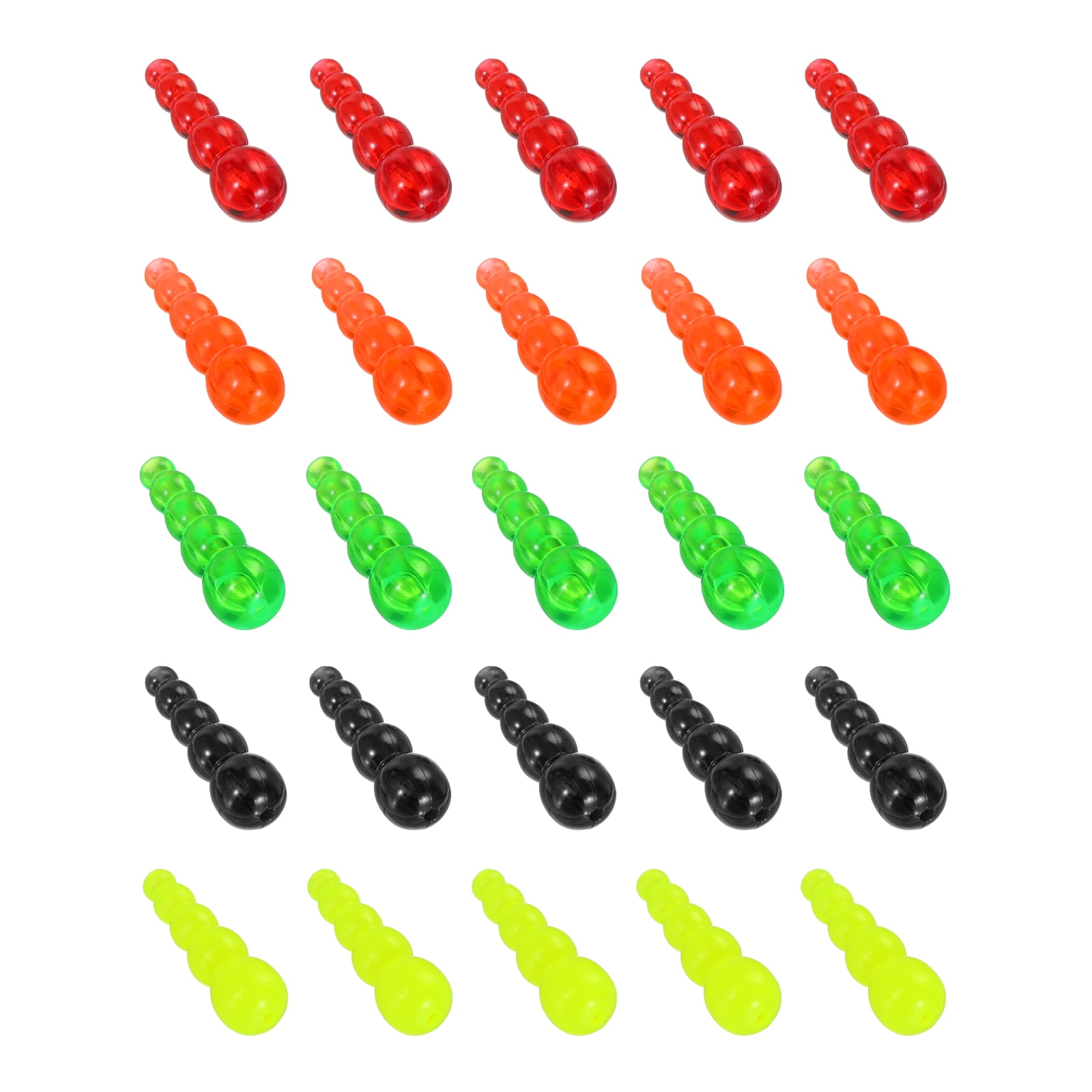 Uxcell Stacked Fishing Beads, 150 Pack Plastic Fishing Bead Lure Tackle ...
