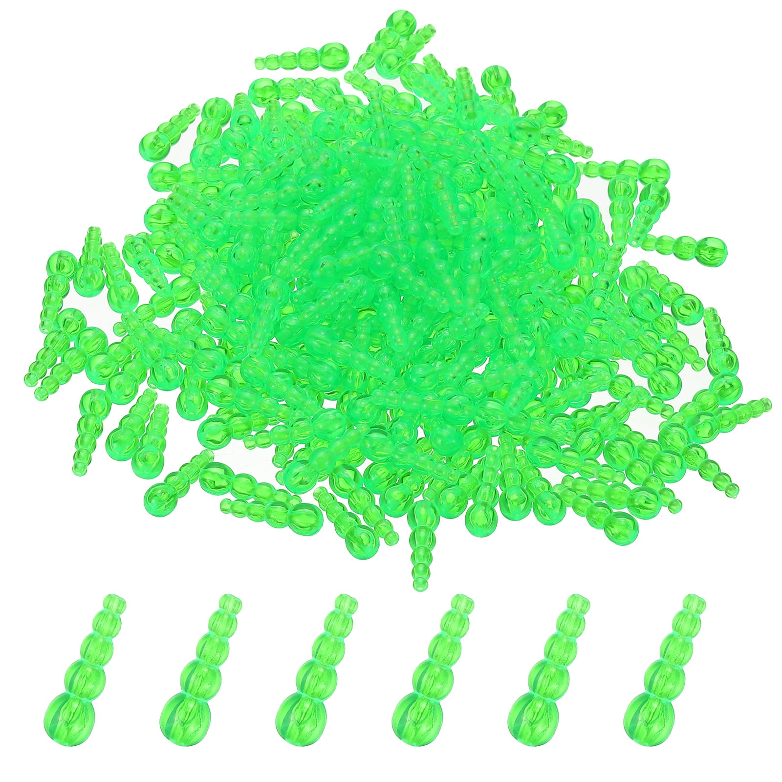 Uxcell Stacked Fishing Beads, Plastic Fishing Bead Trout Beads Tackle ...