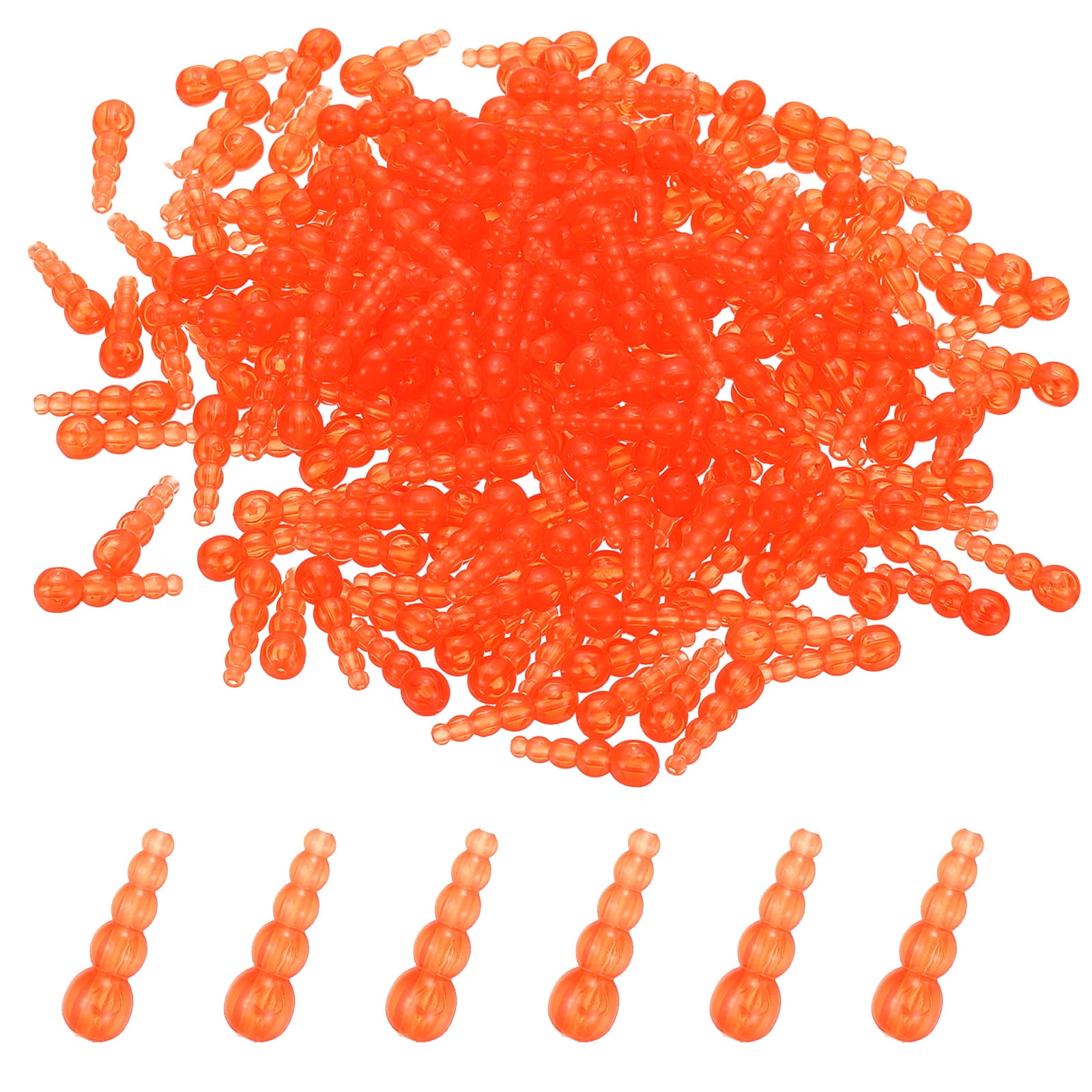 Uxcell Stacked Fishing Beads, Plastic Fishing Bead Trout Beads Tackle ...