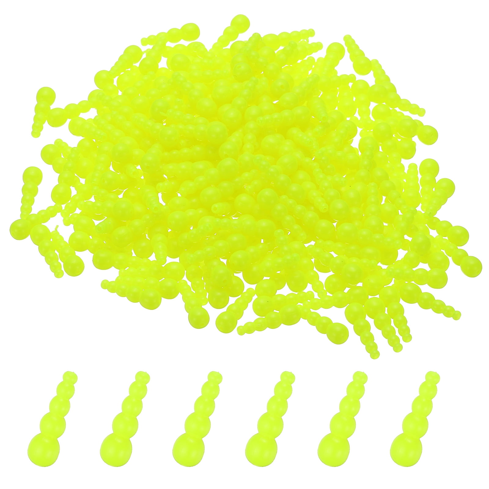 Uxcell Stacked Fishing Beads, Plastic Fishing Bead Trout Beads Tackle ...