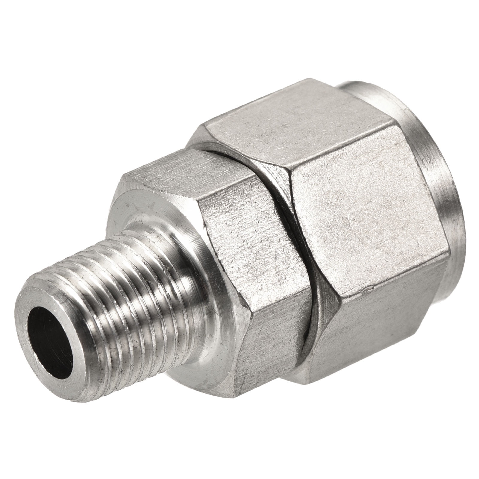 Uxcell Stainless Steel 1/8PT Male Thread x 10mm OD Tube Compression Tube Fitting - Walmart.com