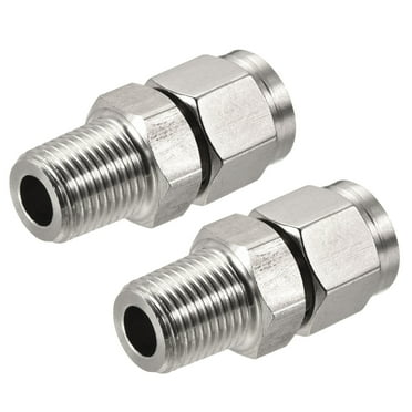 Maxline 90° Elbow Fitting 3/4 Tubing x 1/2" Male NPT Compressed Air Piping M8086 - Walmart.com