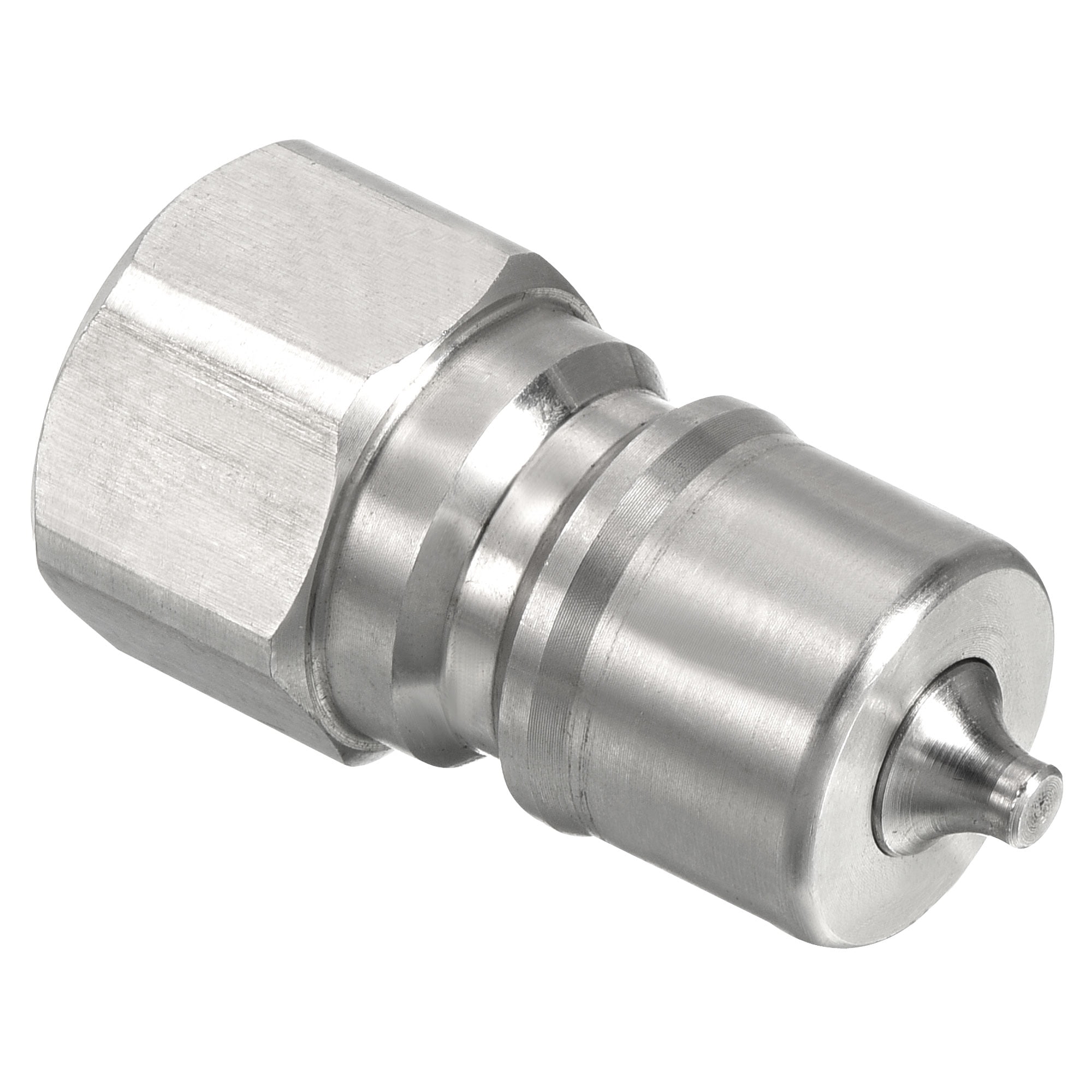 Uxcell Stainless Steel 3/8PT Pipe Fitting Plug Hydraulic Quick Connect ...