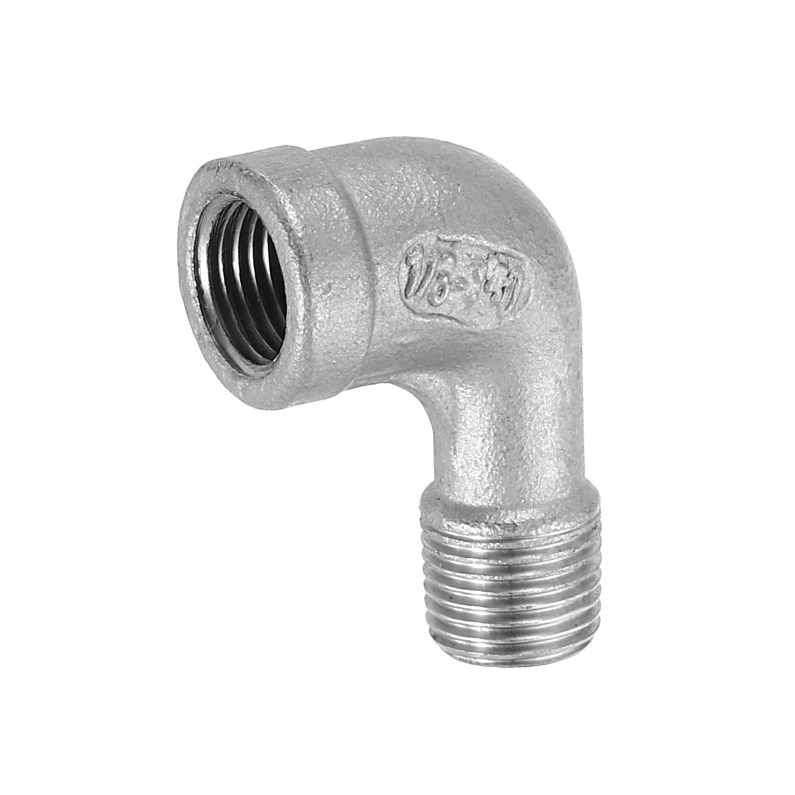 Uxcell Stainless Steel 304 Cast Pipe Fitting NPT 1/8 Male Threaded ...