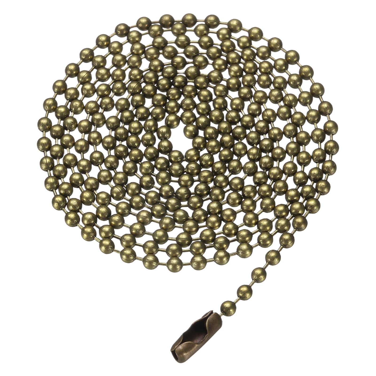 Uxcell Stainless Steel Ball Chain 2.4mm 37.4" Length Round Bead ...