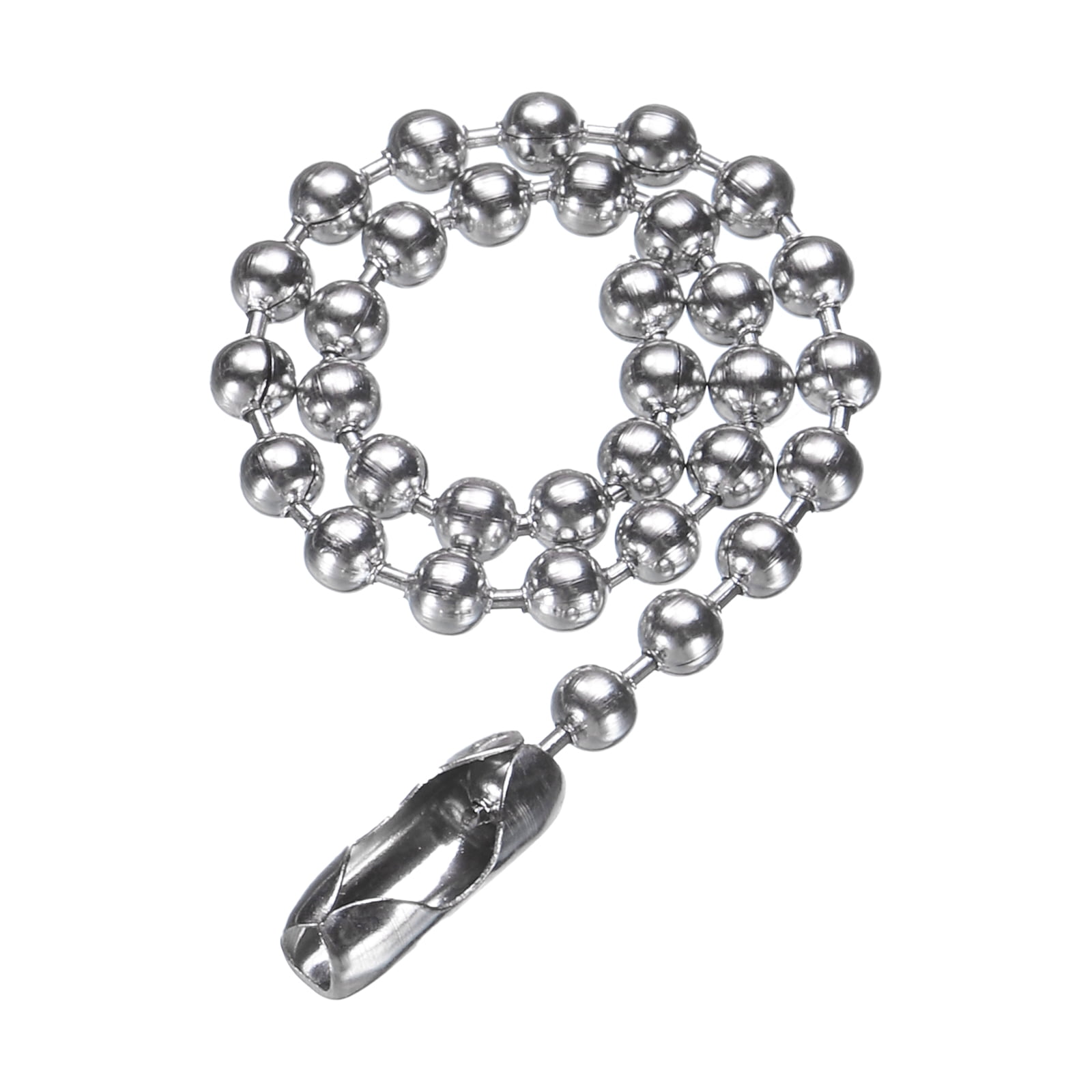 Uxcell Stainless Steel Ball Chain 2.4mm 4.7" Length 316L Round Bead ...
