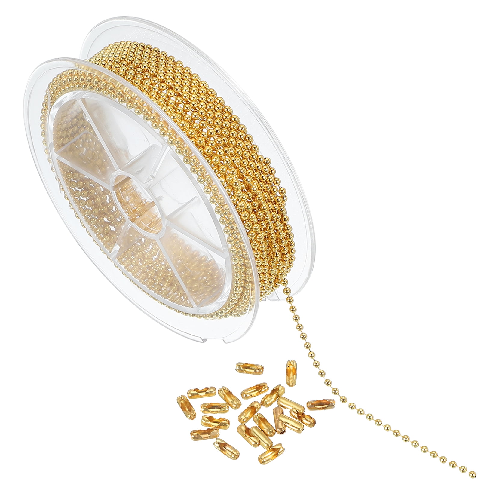 Uxcell Stainless Steel Ball Chain, Dog Tag Chain Bulk Beaded Necklace ...