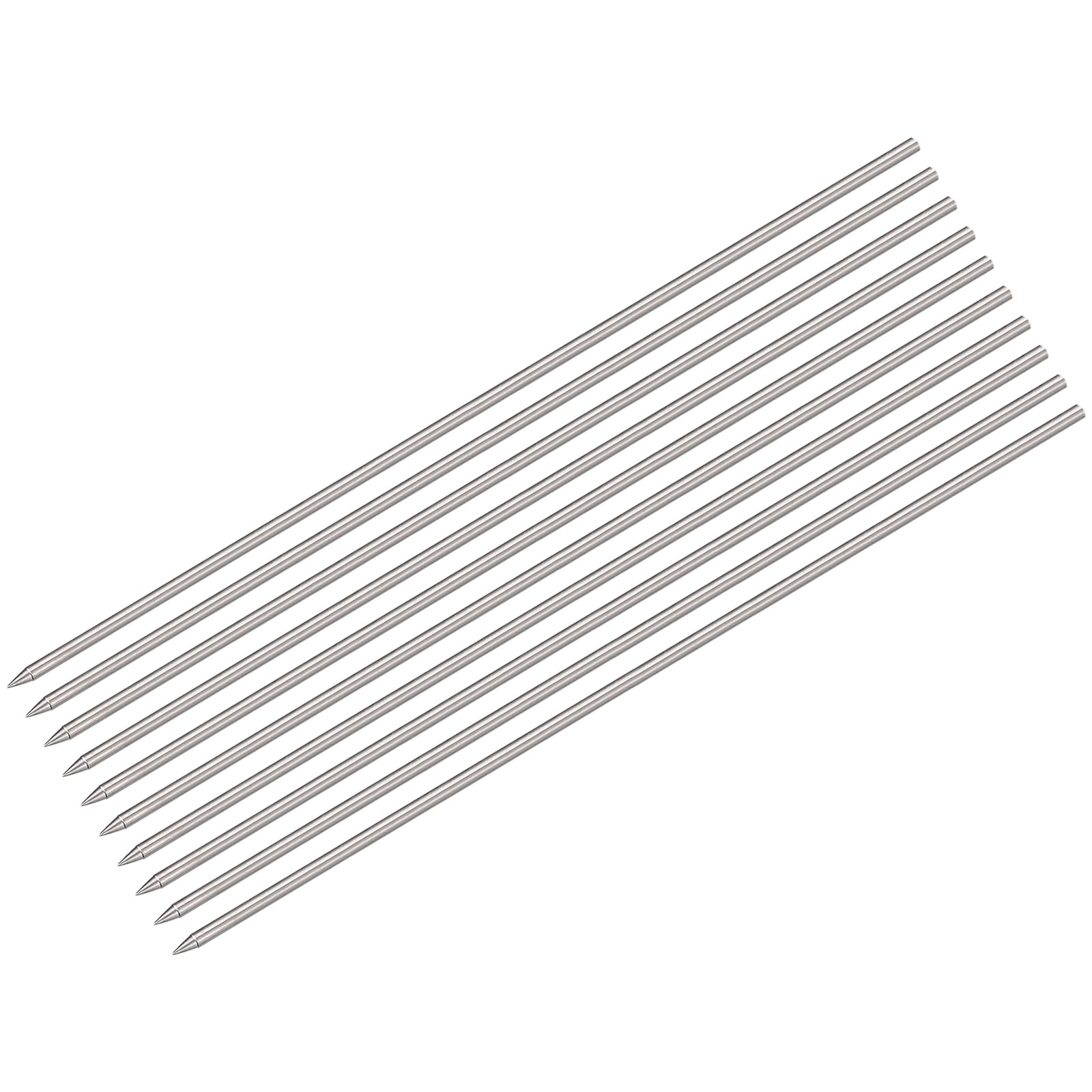 Uxcell Stainless Steel Barbecue Skewers, 13 Inch Reusable Cooking ...