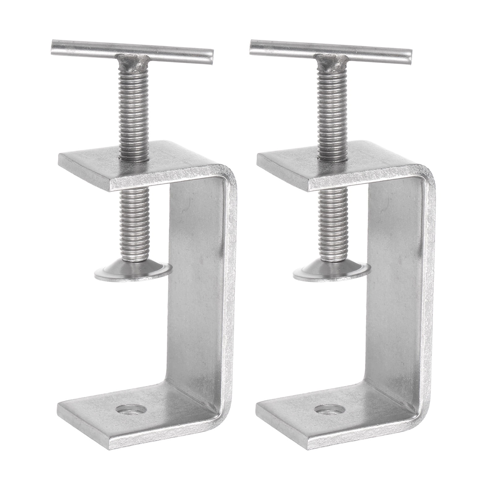 Uxcell Stainless Steel C-Clamp 2.28 Inch Wide Jaw Opening 30-70mm Range ...