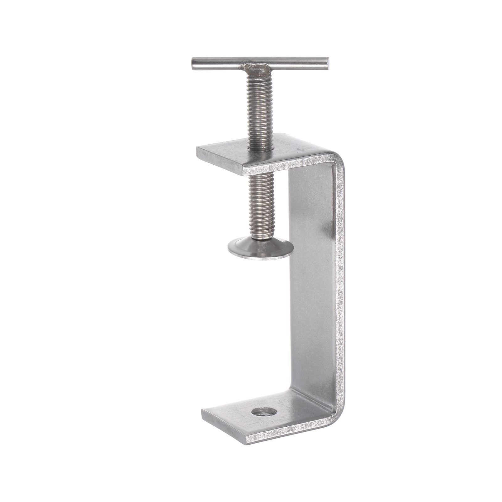 Uxcell Stainless Steel C-Clamp, 98mm Wide Jaw Opening with T-Bar Handle ...
