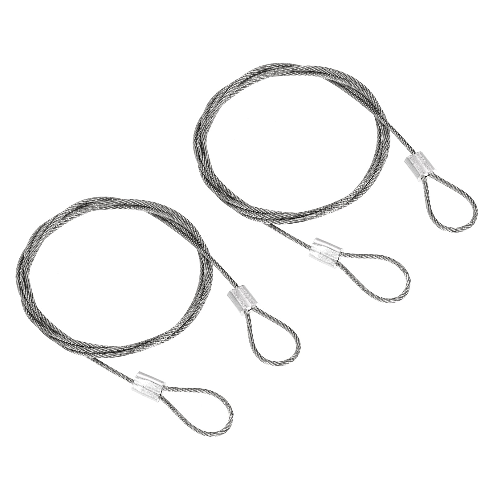 Uxcell Stainless Steel Cable, 2 Pack Coated 1/16" Wire Rope for Deck ...