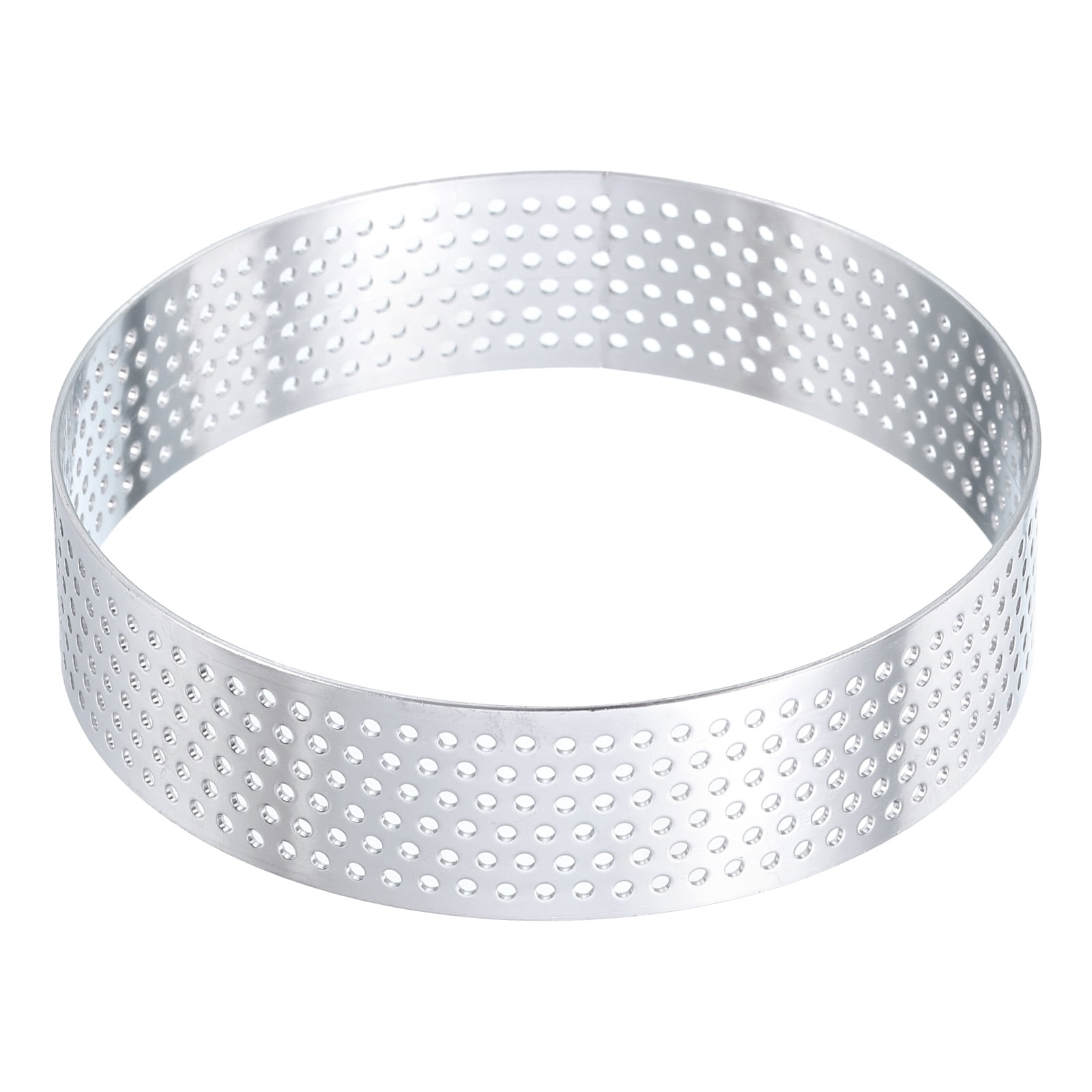 Uxcell Stainless Steel Cake Rings 3.1" Round Perforated Metal Circle ...