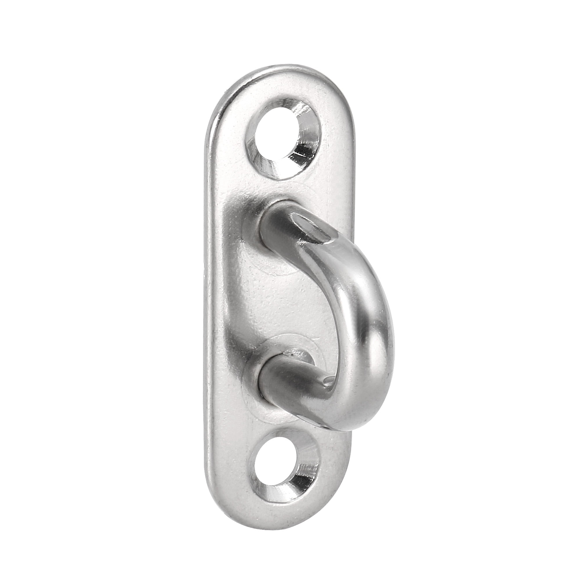 Uxcell Stainless Steel Ceiling Hook Pad Eye Plate Hardware 1.8" x 0.6 ...
